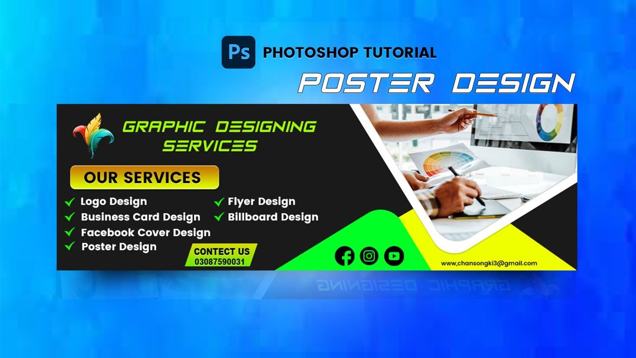 How to Make Banner Design | website Banner Design - Adobe Photoshop ...