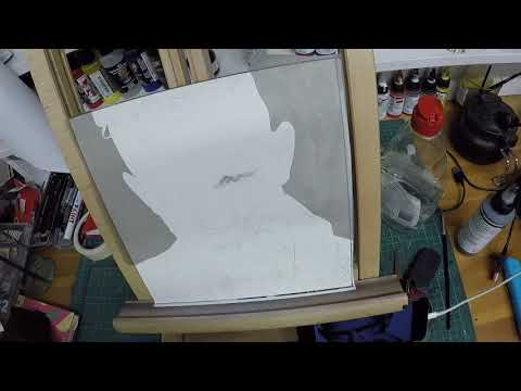 Airbrush time lapse artist Conor mcgregor art part 1