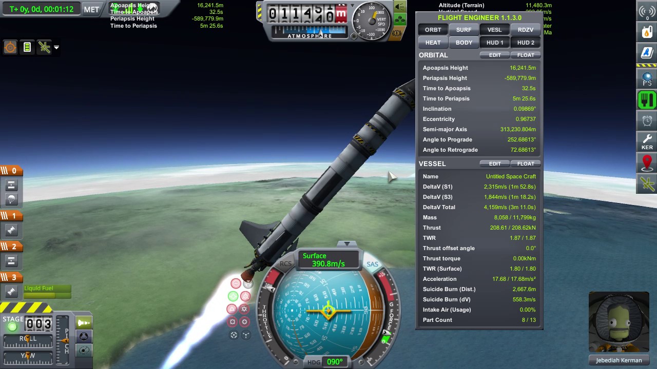 Standard Launch Profile KSP - Thrust Limiters - YouTube