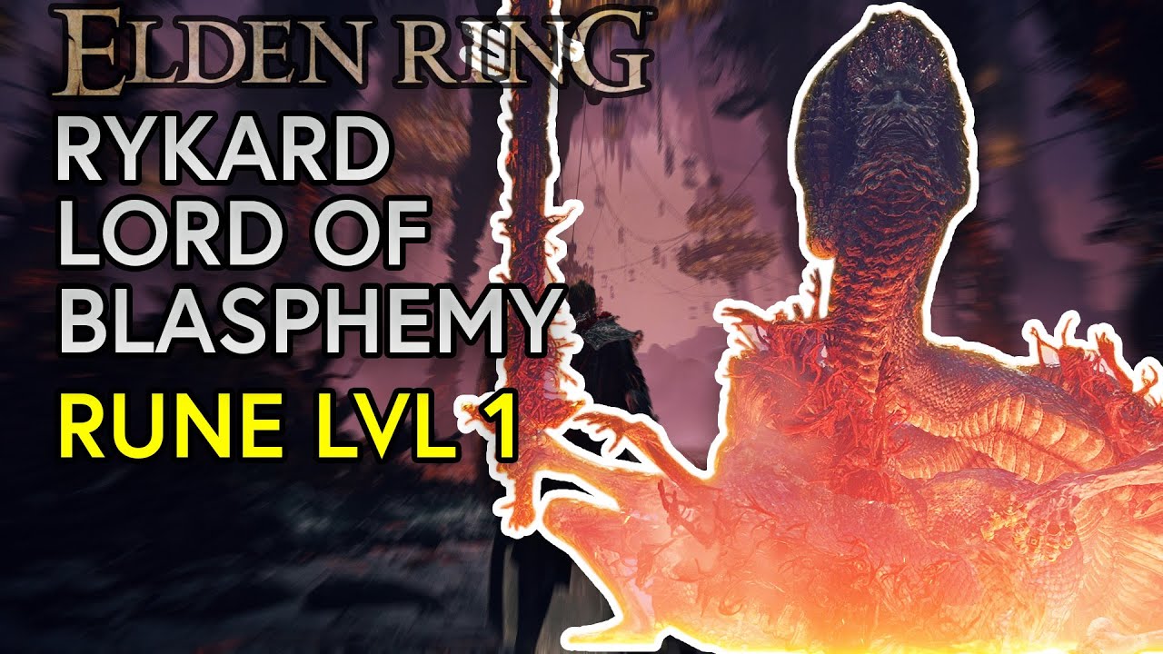 Rykard, Lord of Blasphemy at RUNE LVL 1 | Elden Ring Challenge Run ...