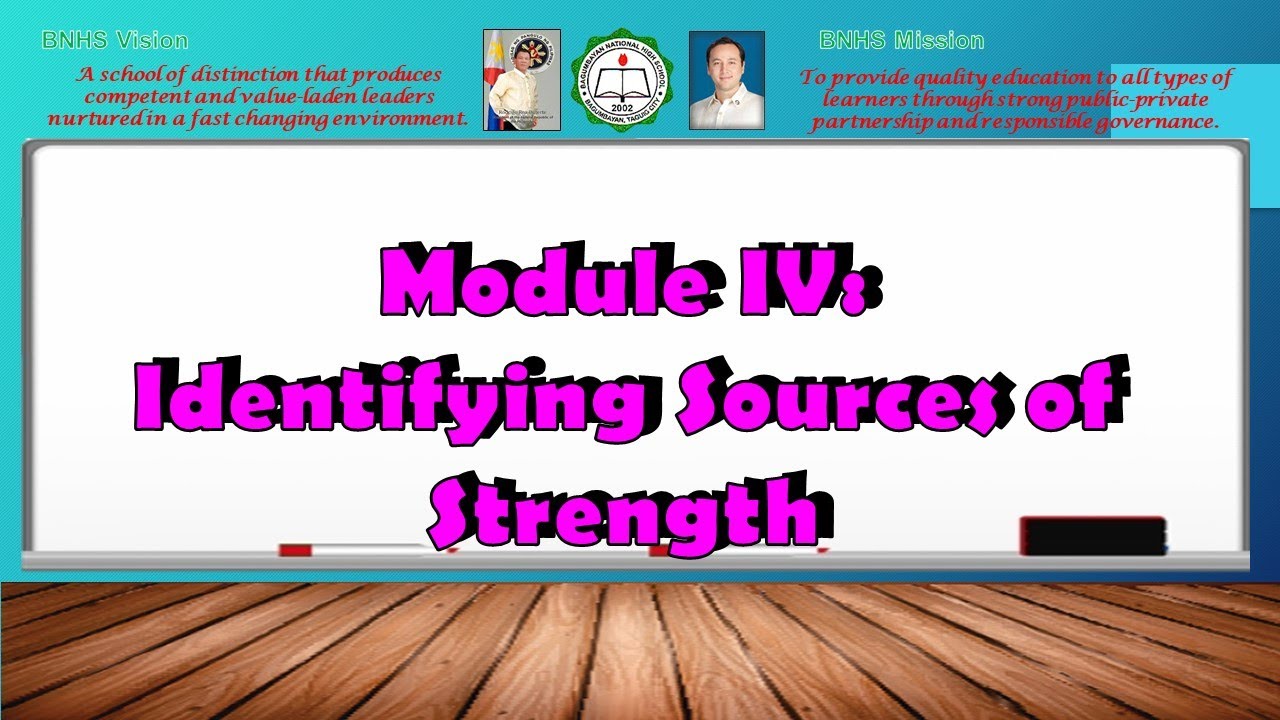 Module IV:Identifying Sources of Strengths - YouTube