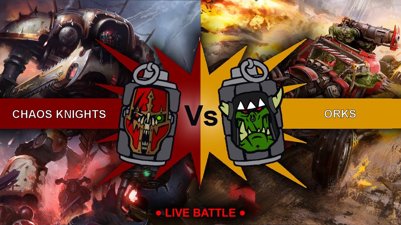 Orks vs Chaos Knights (Warhammer 40k Pariah Nexus) - YouTube