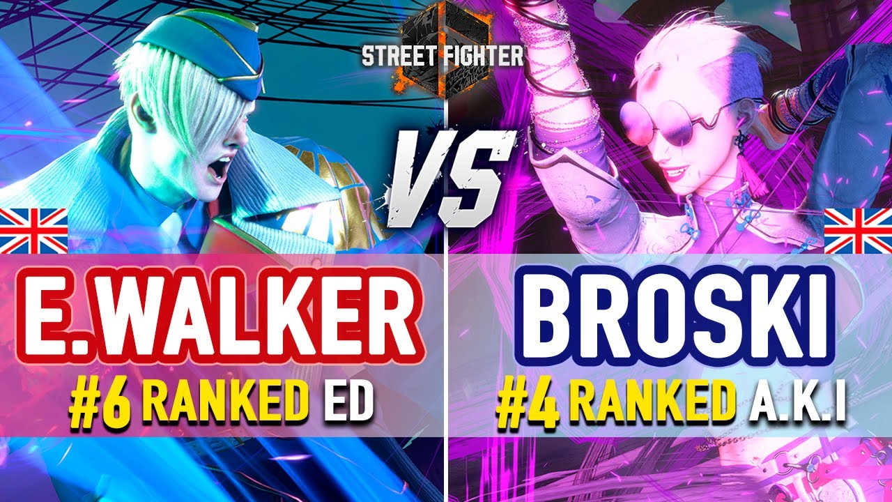 Sf6 🔥 Ending Walker 6 Ranked Ed Vs Broski 4 Ranked A K I 🔥 Sf6