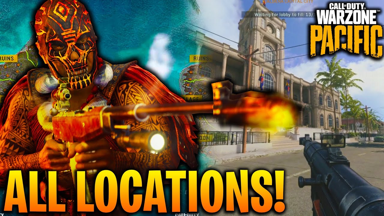 ALL CALDERA WARZONE LOCATIONS GAMEPLAY! (Early Caldera Warzone Map ...