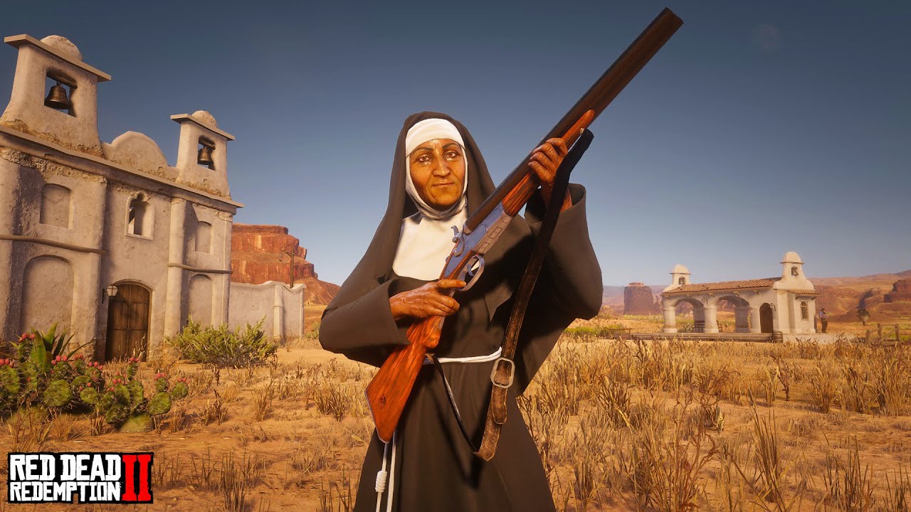 Playing as Sister Calderón in Red Dead Redemption 2 - YouTube