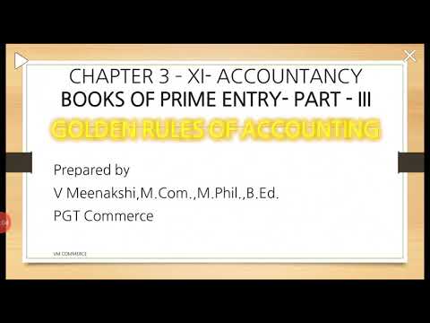 XI_ACC_GOLDEN RULES OF ACCOUNTING. - YouTube
