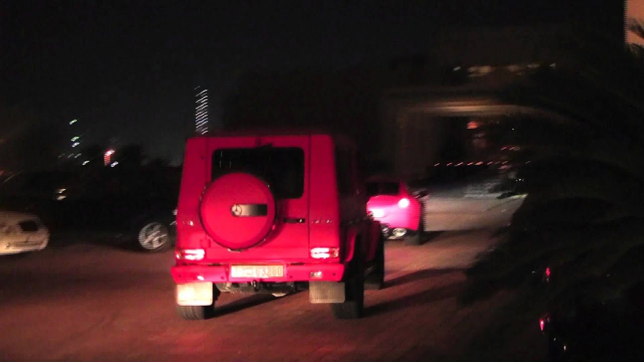 Matte Pink G55 and Ferrari 599 in Qatar (crappy video!) - YouTube