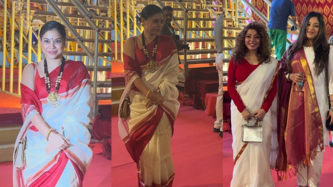 Tanushree Dutta Rajshree More Sumona chakraborty Sindoor khela At North ...