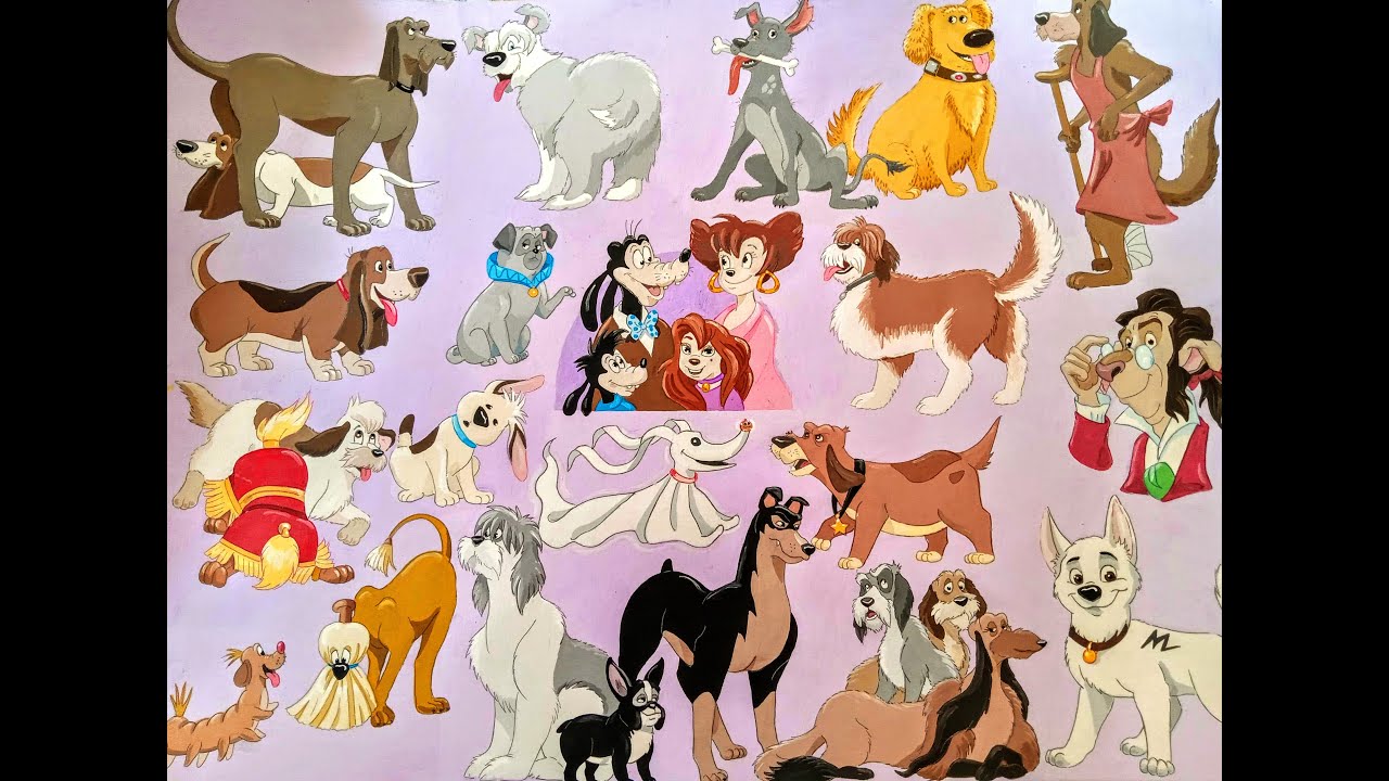 Who Let The Disney Dogs Out? Fan Art! - YouTube
