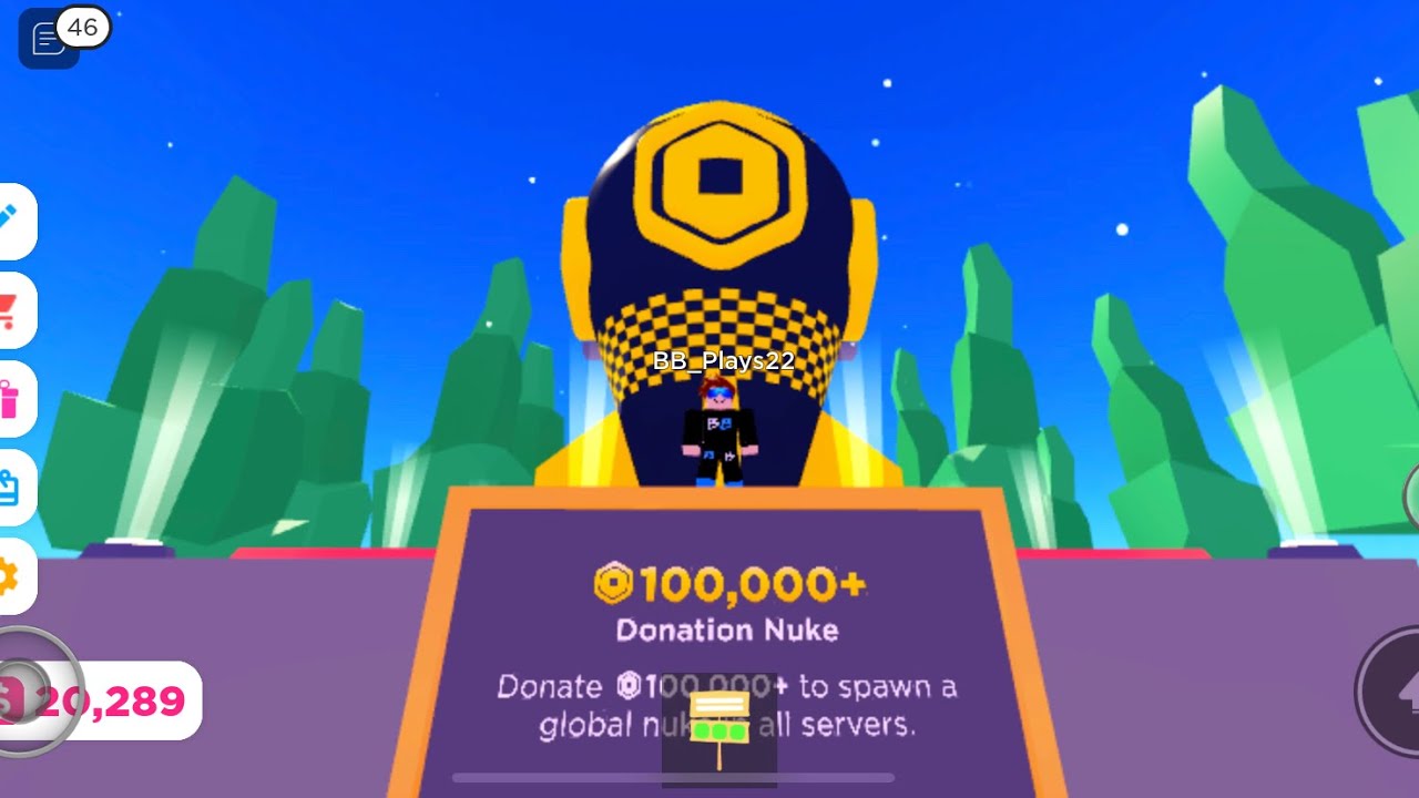 How to get inside of the 100k nuke in Pls Donate!! - YouTube