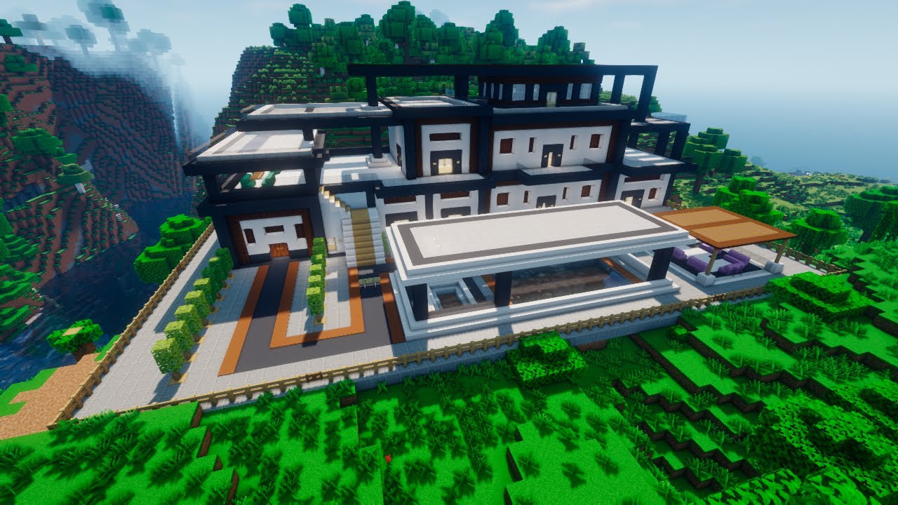 MINECRAFT: MANSION MODERNA - TOUR - YouTube