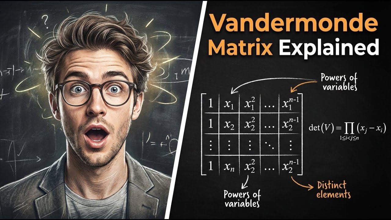 Vandermonde Matrix Explained - YouTube