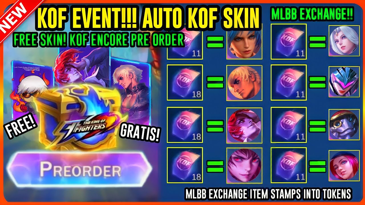 KOF EVENT!! 20X TOKENS! AUTO GUARANTEED KOF | FREE SKIN STAMP EXCHANGE ...