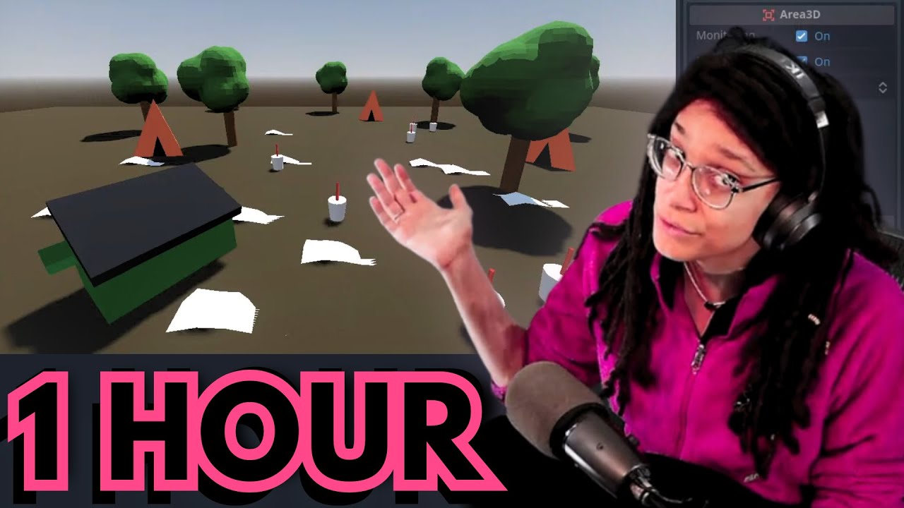 I attempted a 3D game jam entry... with no template - YouTube