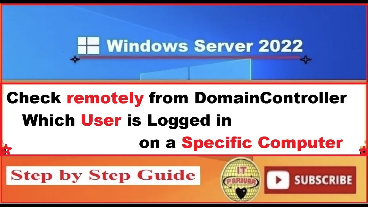 How to Check who Logged-In on a Computer from domain controller - YouTube