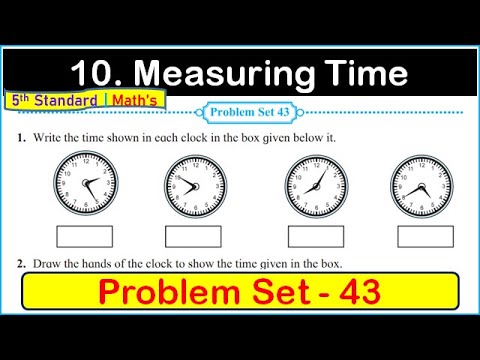 problem set 43 | Measuring Time Chapter 10 | 5th standard Maths ...