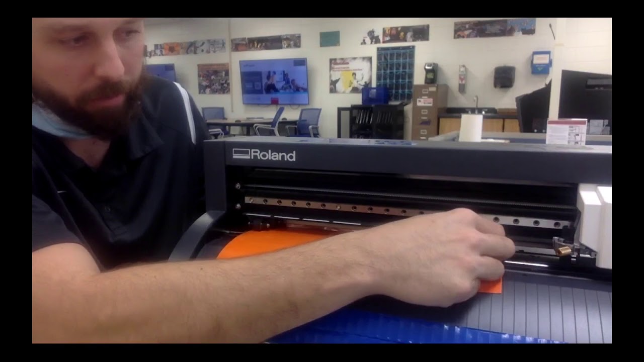 Roland GS-24 Vinyl Cutter Sticker Tutorial - YouTube