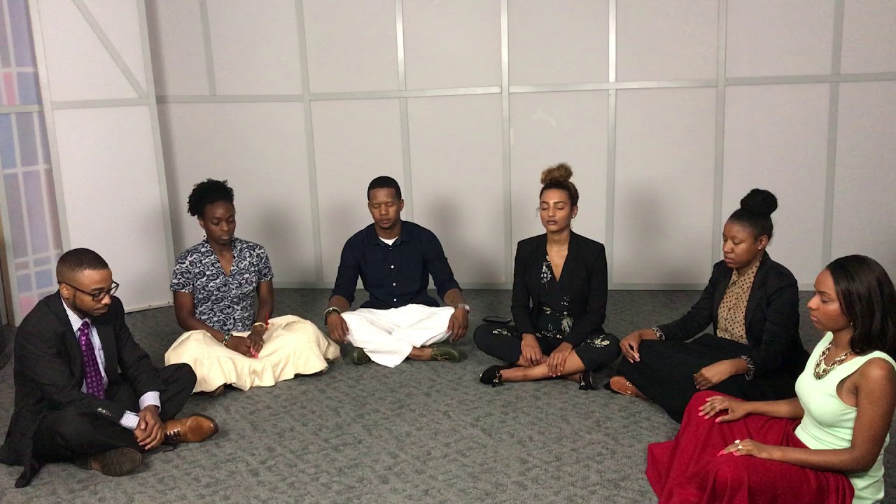 Quentin Vennie Guides BE Through a Short Meditation Session - YouTube