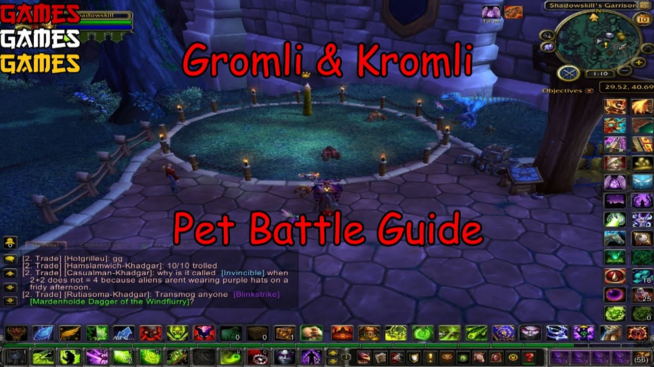 Gromli & Kromli Pet Battle Guide - Warlords of Draenor - YouTube