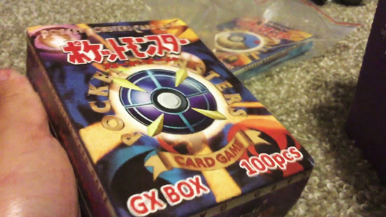 Open pokemon gx box - YouTube