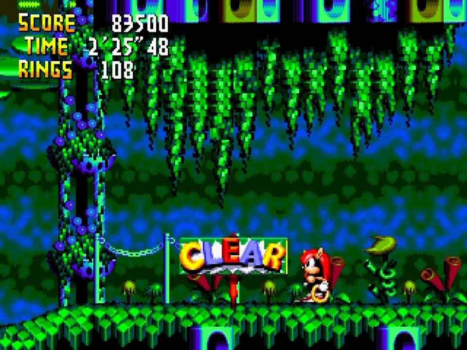 Knuckles Chaotix (32X) Botanic Base Act 4 - YouTube