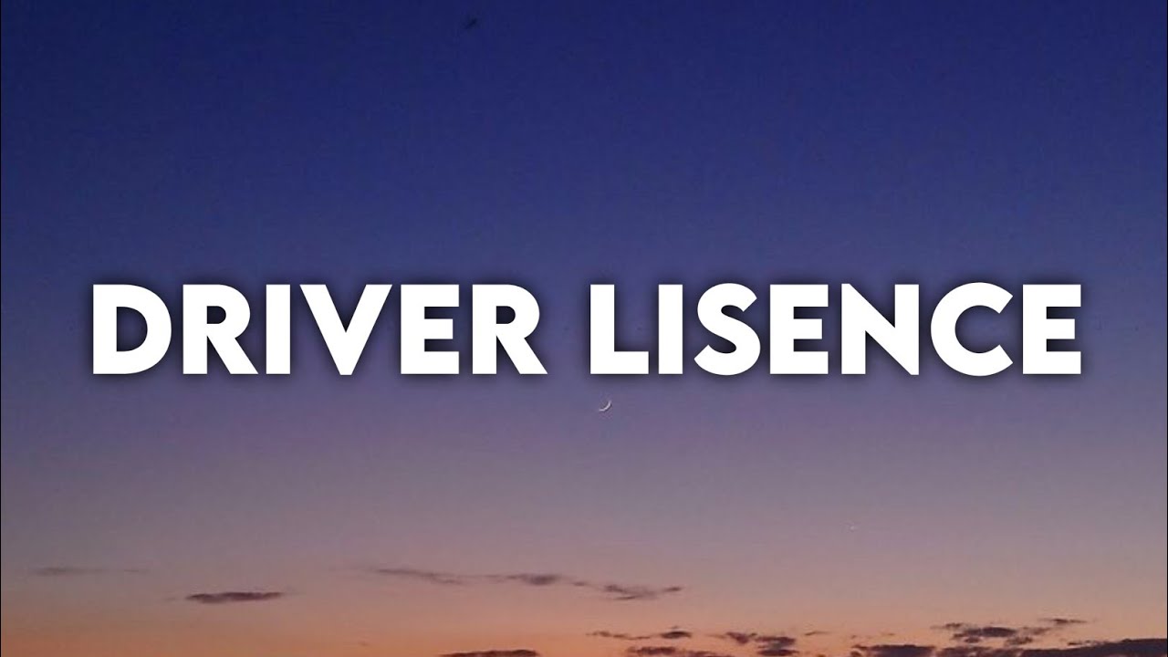 Olivia Rodrigo - drivers lisence (Lyrics) - YouTube