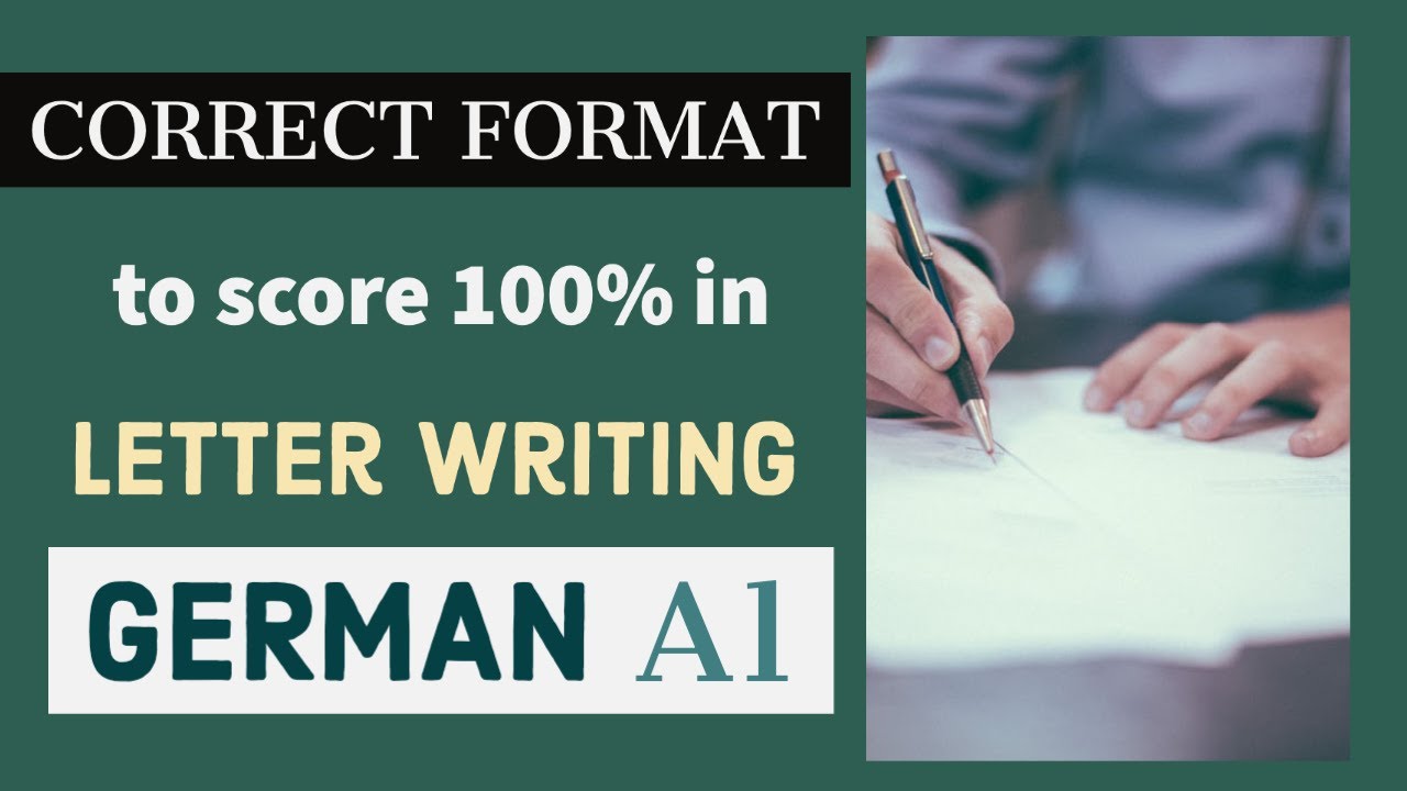 Format of Letters and Emails in German | Brief Schreiben auf Deutsch ...
