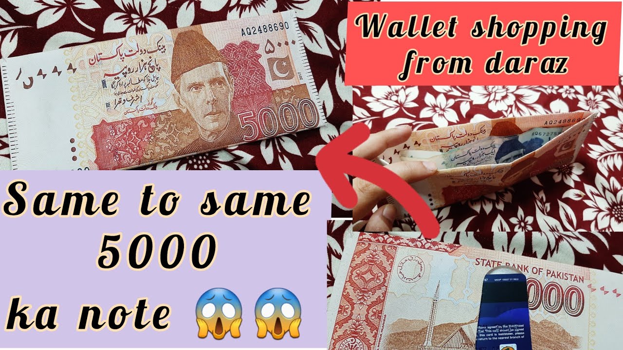 5000 ka note😍 jesa purse💥 Daraz s kya mngwaya?? |bhai n phly e parcel ...