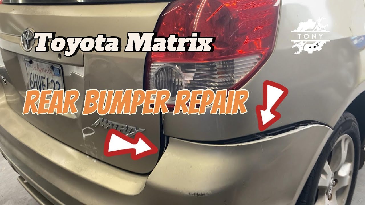 Tony A to Z - 2003-2008 Toyota Matrix - REAR BUMPER REPAIR, REAR BUMPER ...