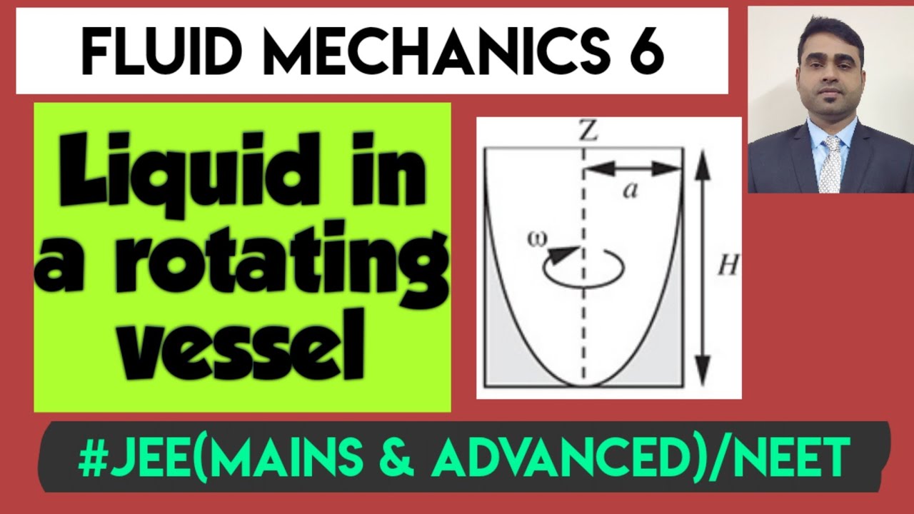 Class XI :Liquid in an Vessel rotating with constant angular velocity ...
