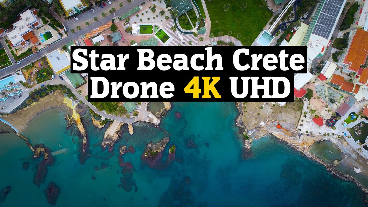 Star beach Crete, 4K UHD Drone - YouTube