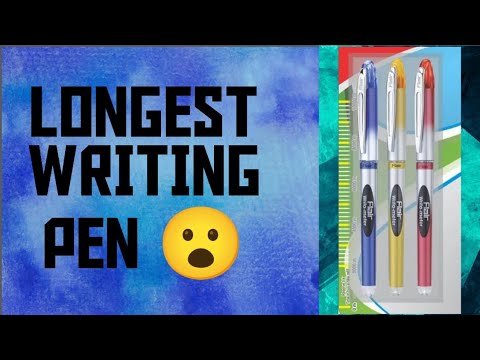 LONGEST WRITING BALL PEN | THIS PEN WRITE UPTO 10KM IN RS 25 BEST FOR ...