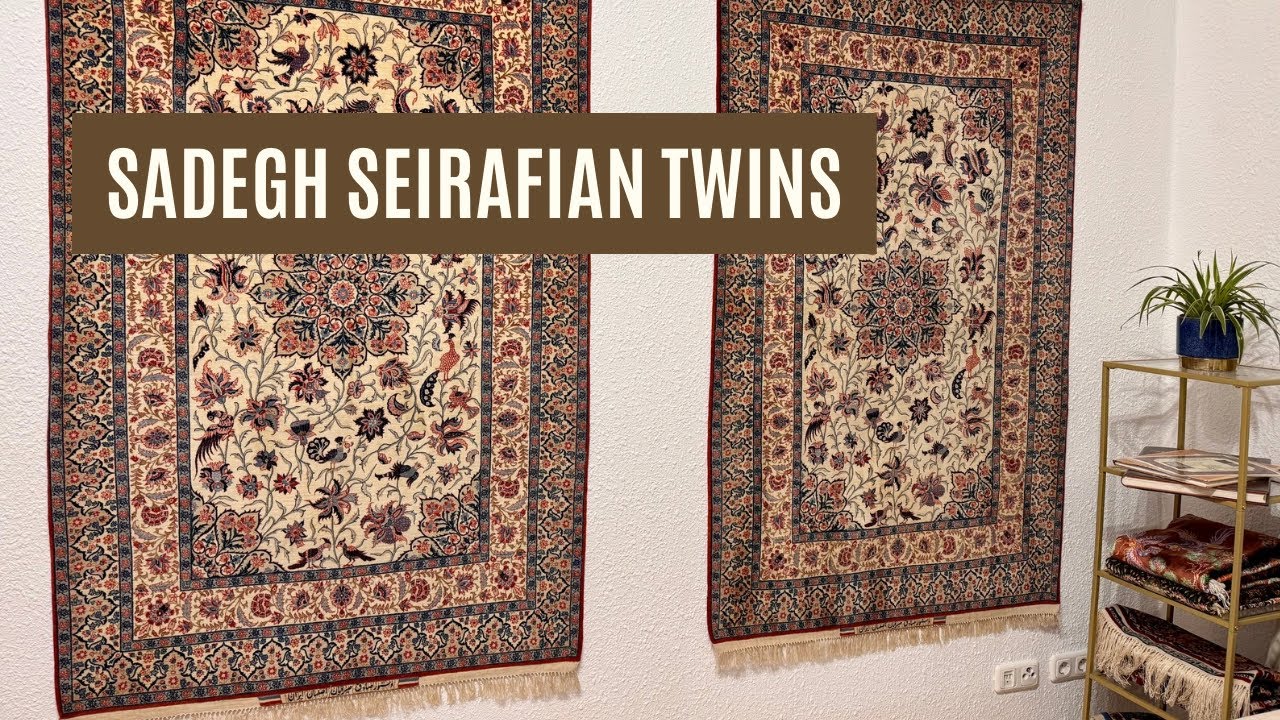 A Seirafian Rarity: Semi-Antique Twin Rugs by Master Sadegh Seirafian ...