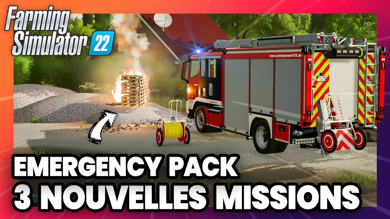 Une SUPER map Allemande Farming Simulator 22 + update EMERGENCY PACK ...