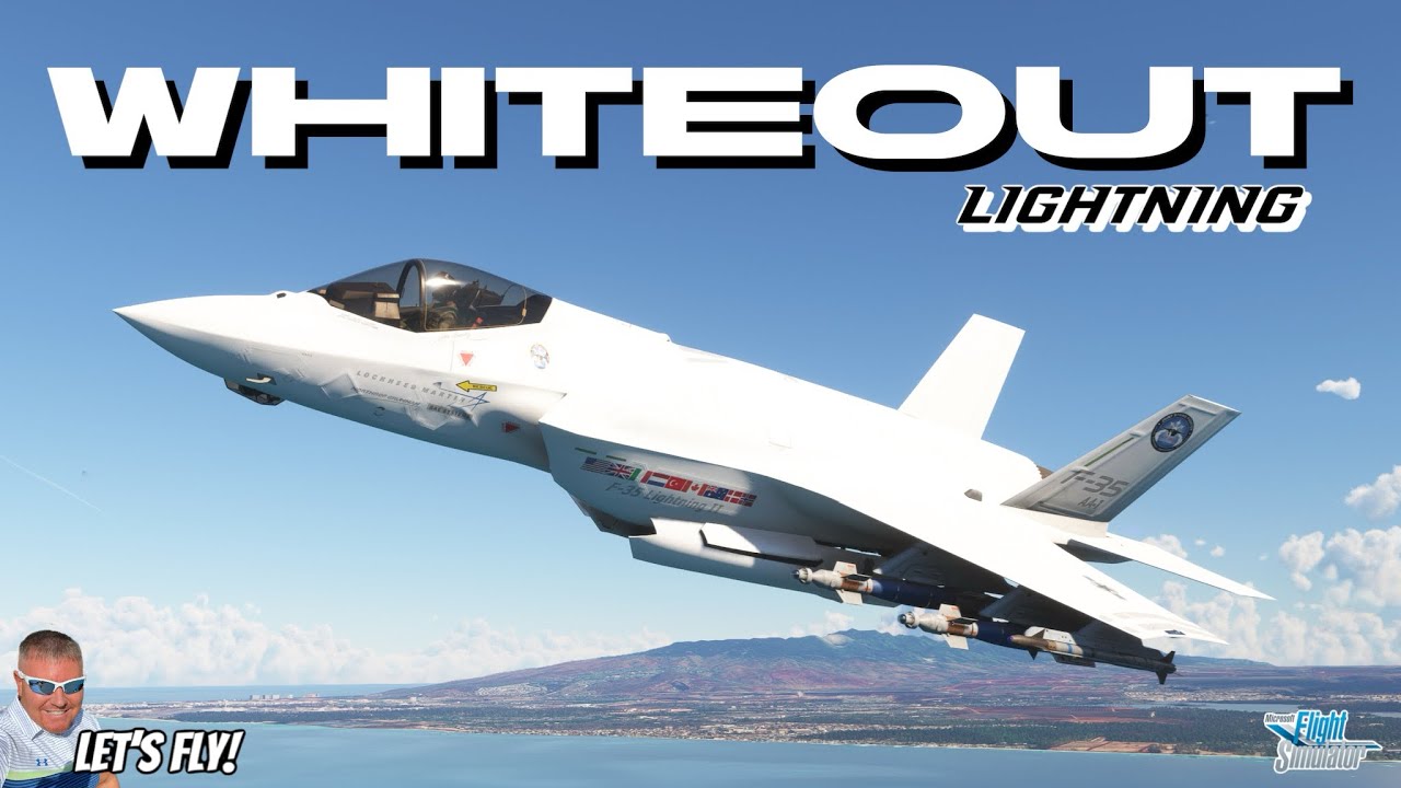 F-35A Lockheed Martin Whiteout Project Flight Over Hawaii! Microsoft Flight Simulator | MSFS2020 ...