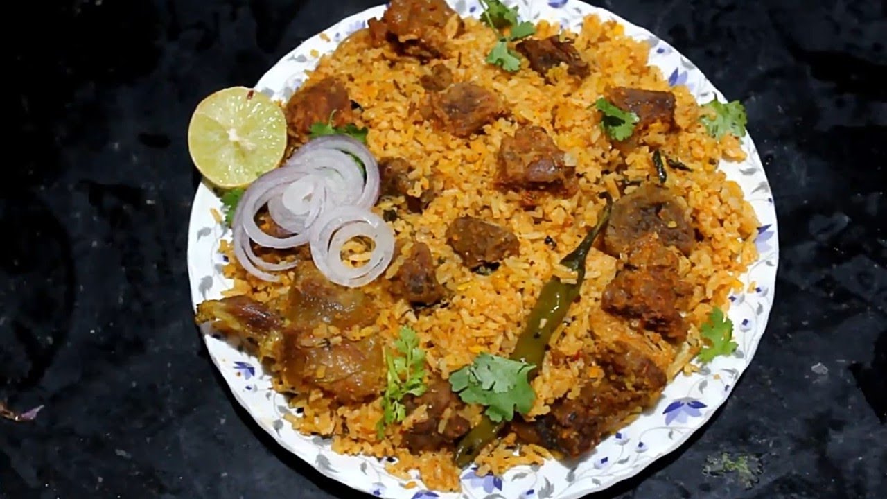 TAHARI RECIPE | BIJAPUR STYLE MUTTON TAHARI - YouTube