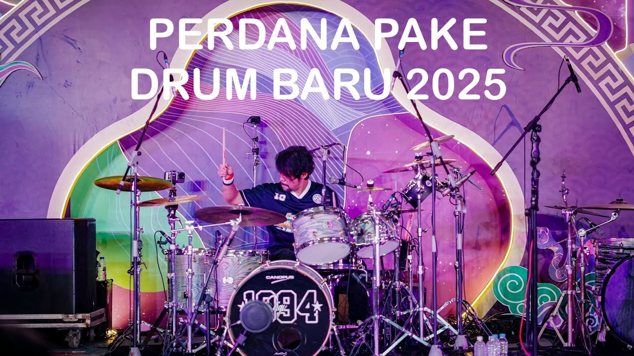 PERTAMA KALI MANGGUNG PAKE DRUM SET BARU DI 2025 - YouTube