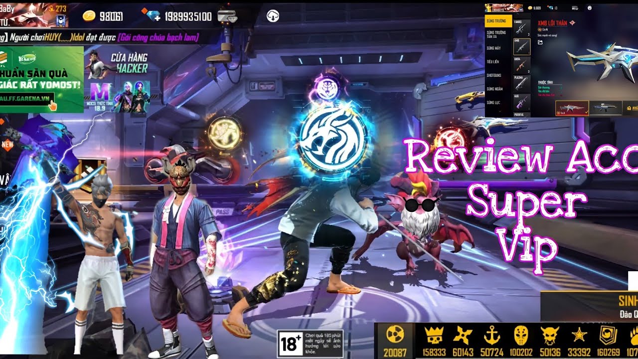 [ Review Acc Free Fire ] Review Acc top tỉ phú trong làng | Free Fire ...