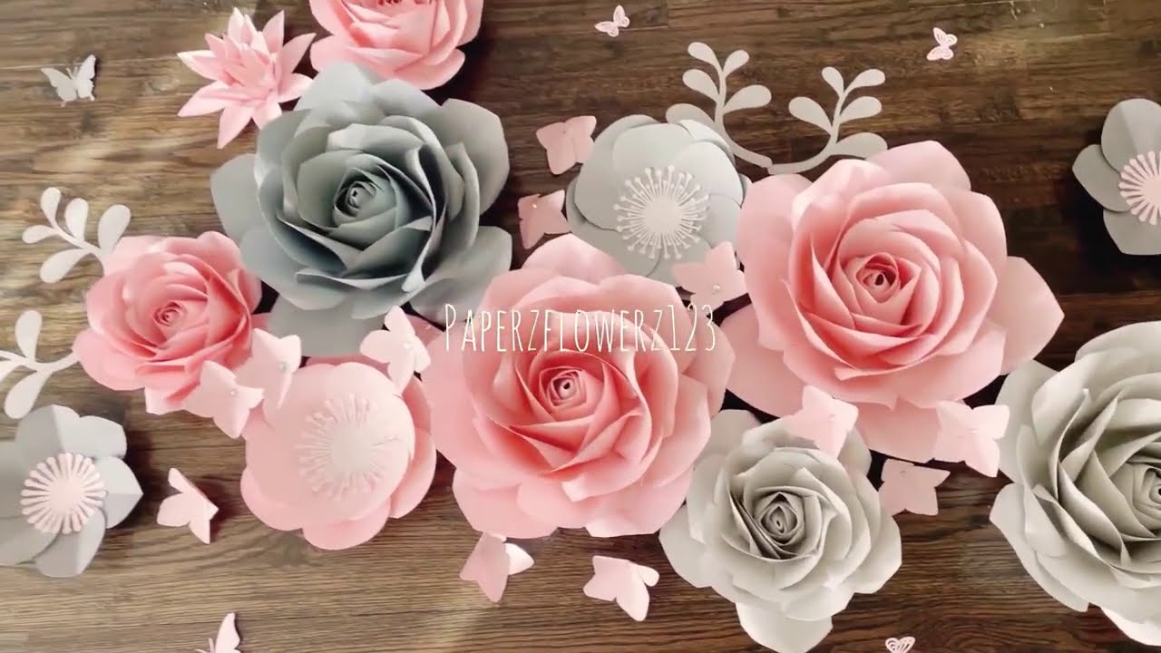 DIY Paper flower roses/How to make Realistic, Easy paper Roses |Paper ...