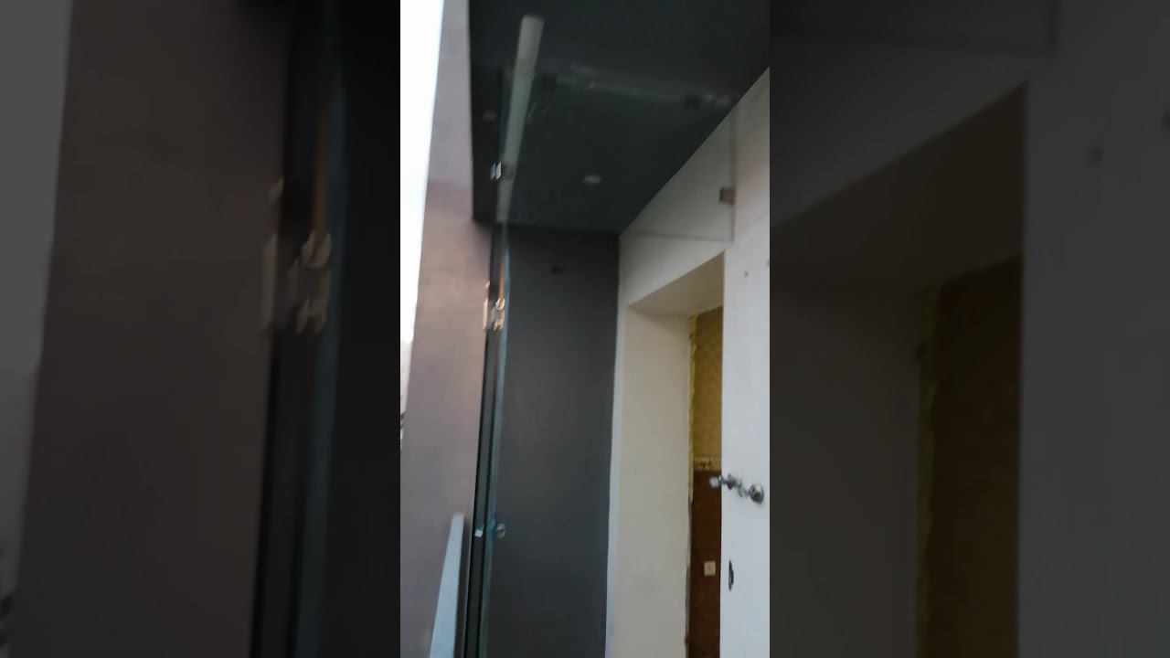 Séparation balcon en verre trempé - YouTube