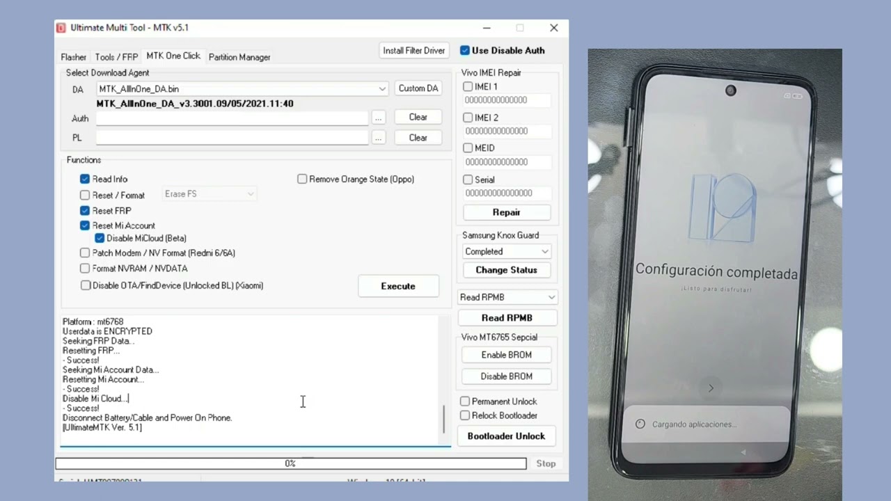 Bypass Mi Account Redmi 10 - Disable OTA / Con UMT Septiembre 2022 ...