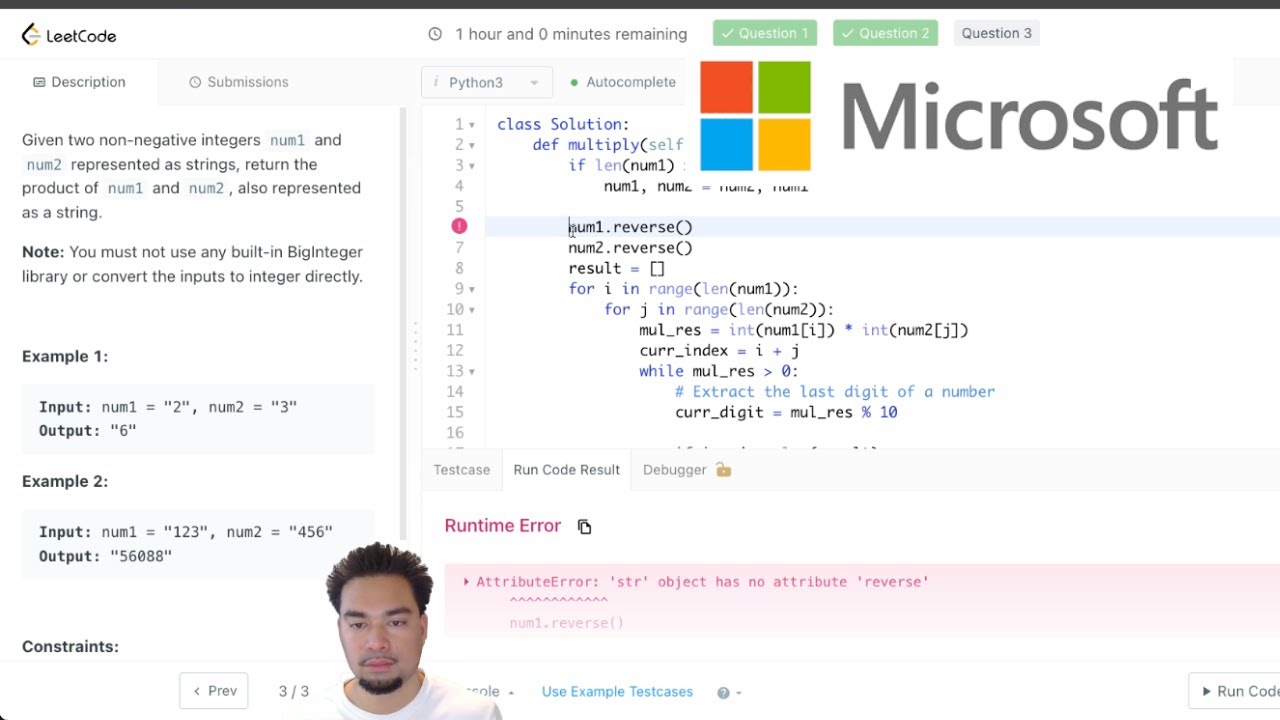 Senior Software Engineer Takes on a Microsoft Coding Interview! - YouTube