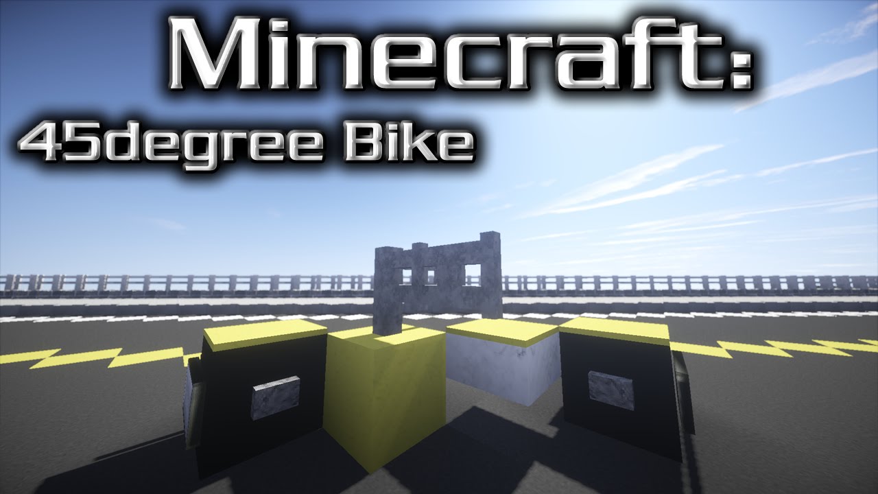 Minecraft: 45 Degree Bike Tutorial - YouTube