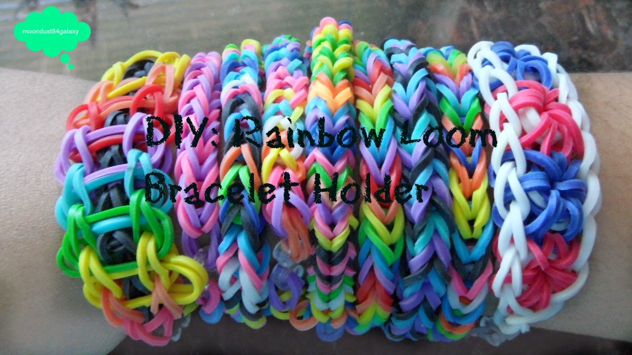 DIY Rainbow Loom Bracelet Holder - YouTube