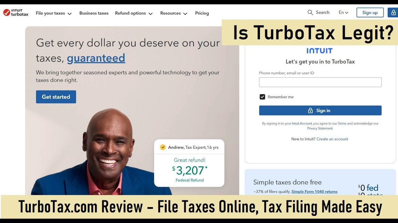 TurboTax.com Review – Is TurboTax Legit? File Taxes Online, Tax Filing ...