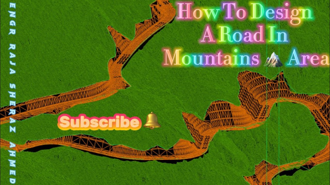 How To Design A Road In Mountain Areas ⛰️ 🛣️ #road #mountain #civil3d # ...