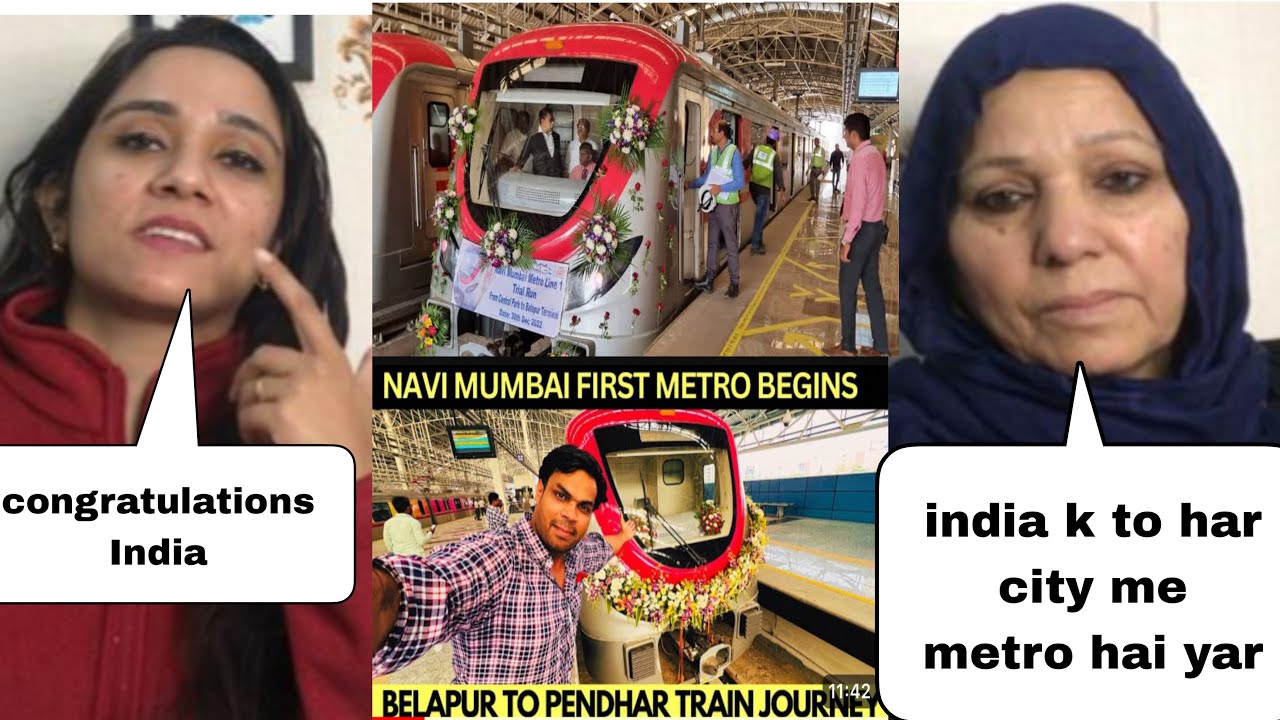 Navi Mumbai’s FIRST Metro Line Inaugural Journey | Belapur to Pendhar ...