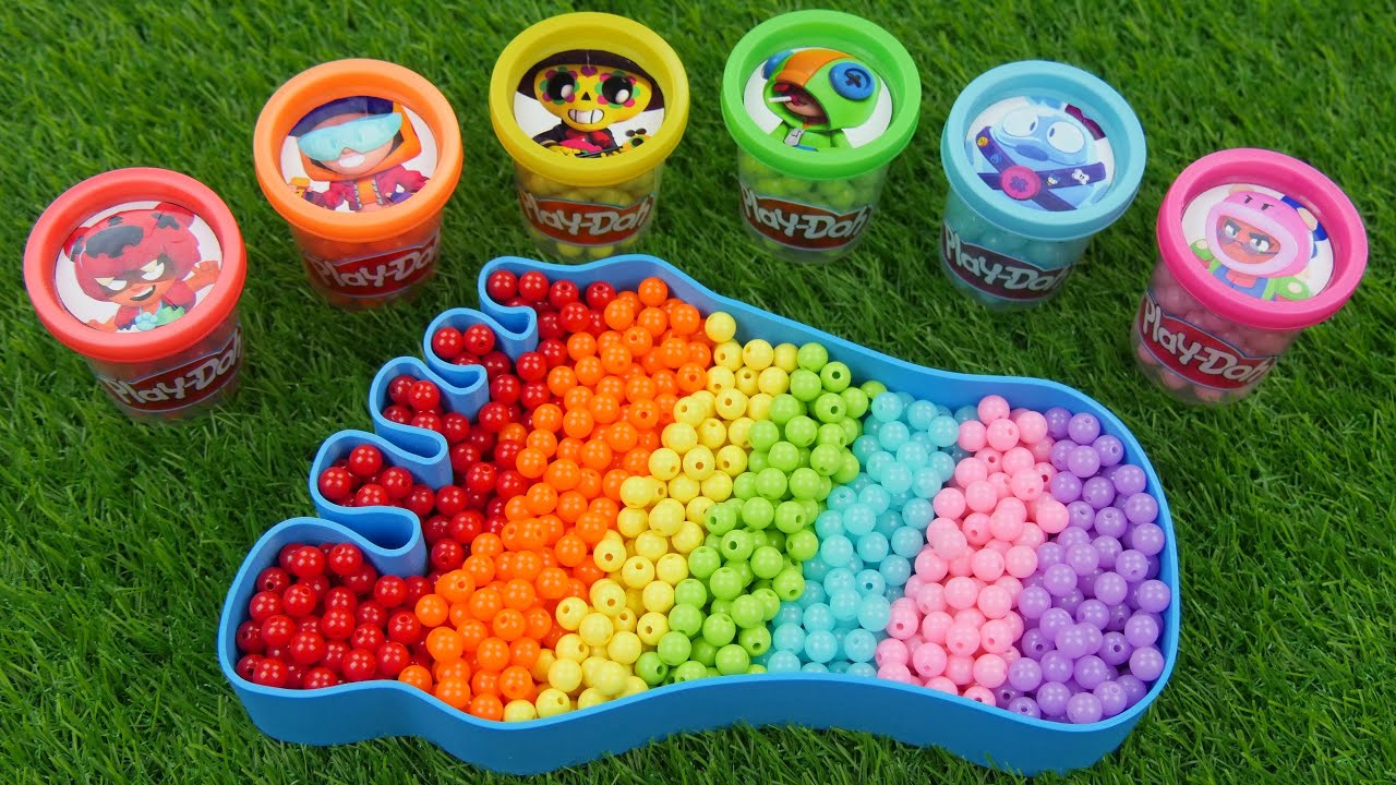 Satisfying Video l How to make Rainbow Toenail Cake WITH Mixing Beads ...