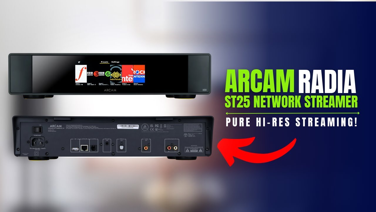 Arcam Radia ST25 Network Streamer – Hi-Res Audio Perfection for Your Hi-Fi System! - YouTube