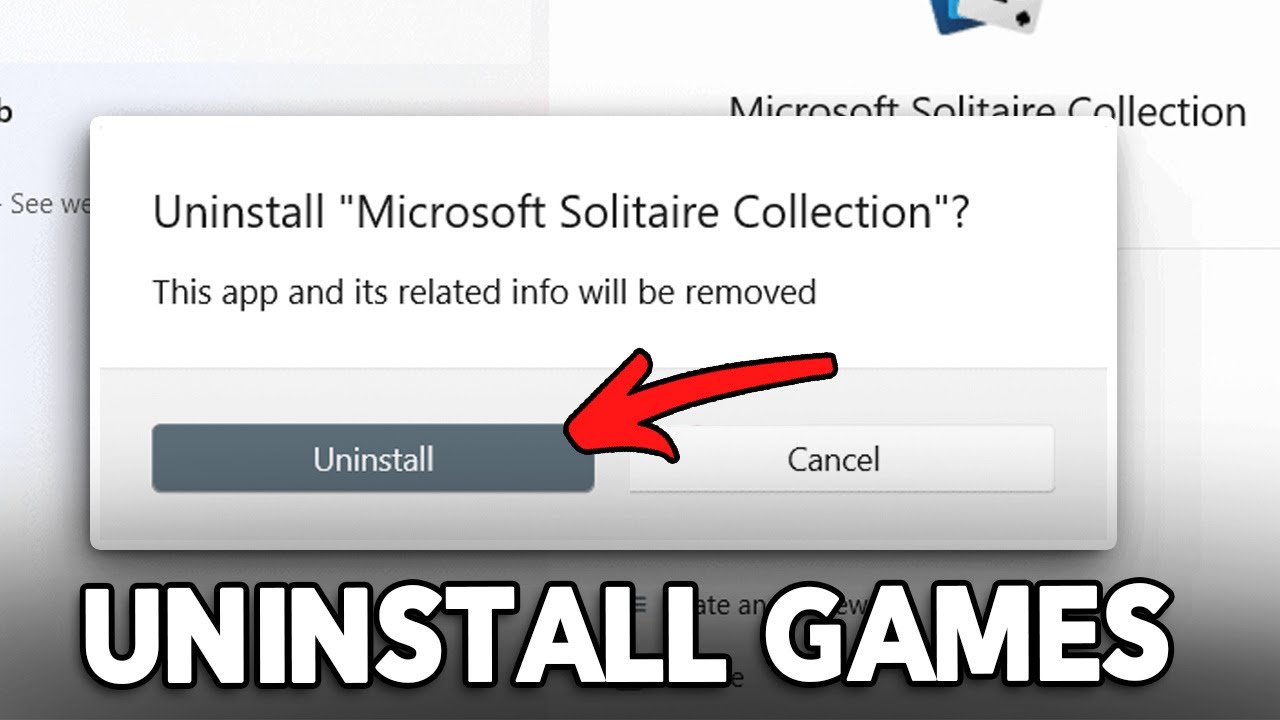 How to Uninstall Games from Microsoft Store PC Windows 11/10 - YouTube